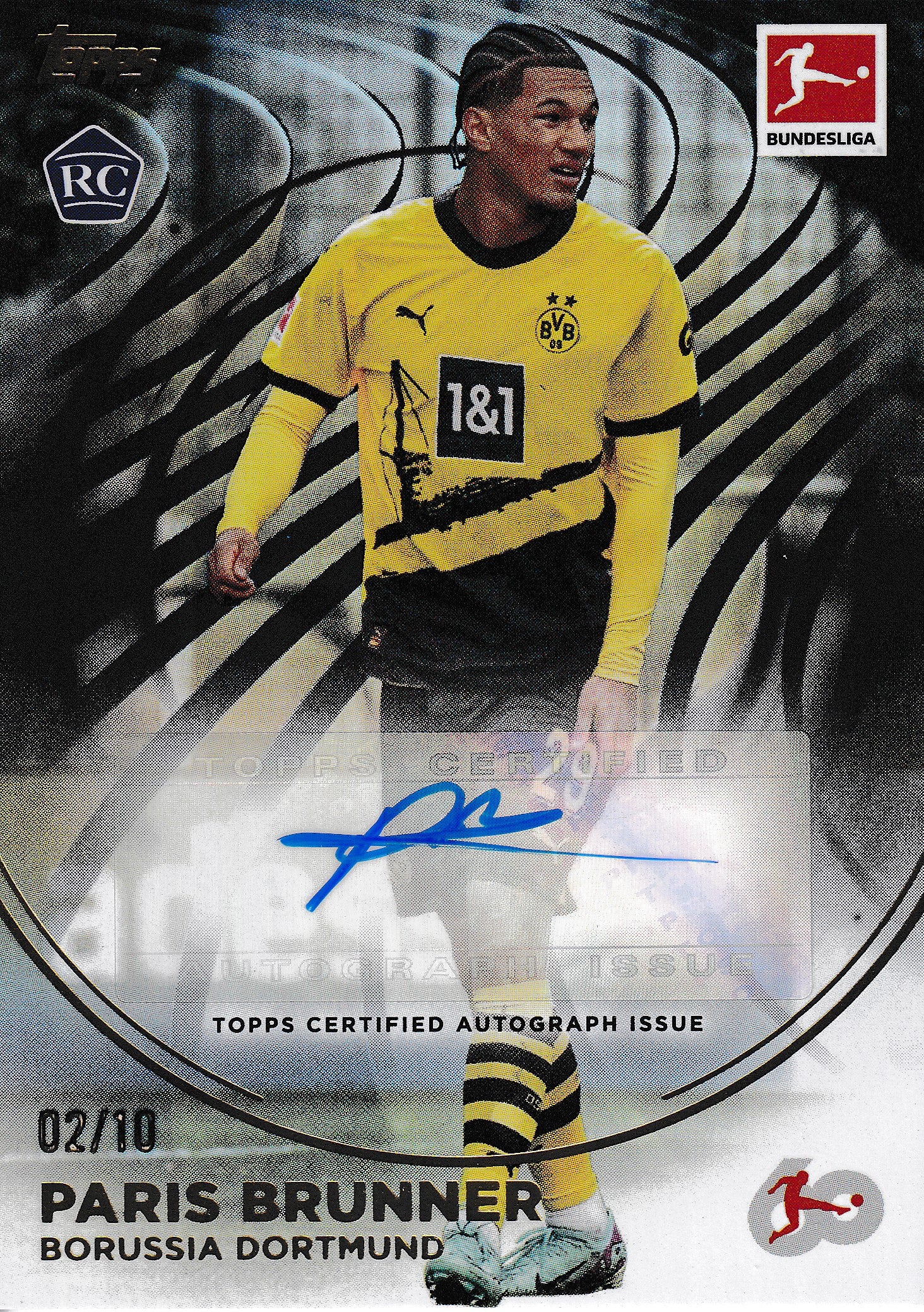 Paris Brunner RC Autograph /10 Topps 60 Jahre Bundesliga 2023/24 – BST ...